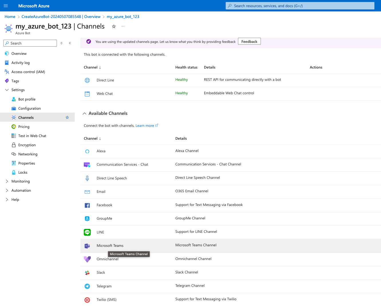 Guide Microsoft Teams Integration